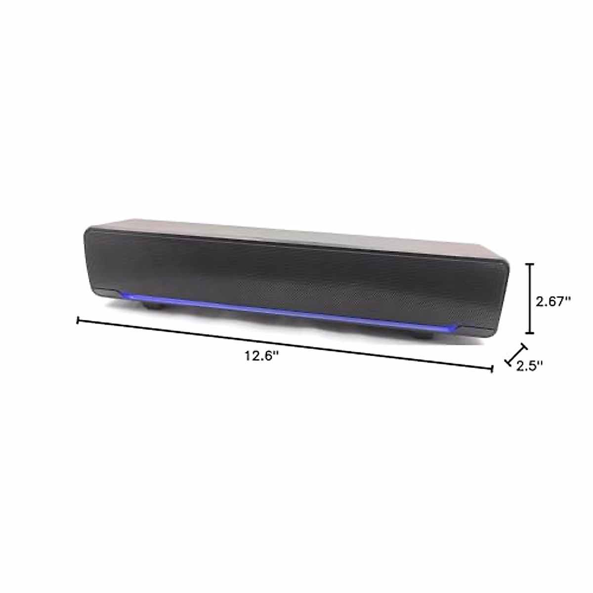 MARBOO Computer PC Bluetooth Soundbar Speakers Wireless USB Powered Laptop Desktop Monitor Speakers for PC Smartphone Ipad Tablet-Lighting Control-Switch Power On/Off