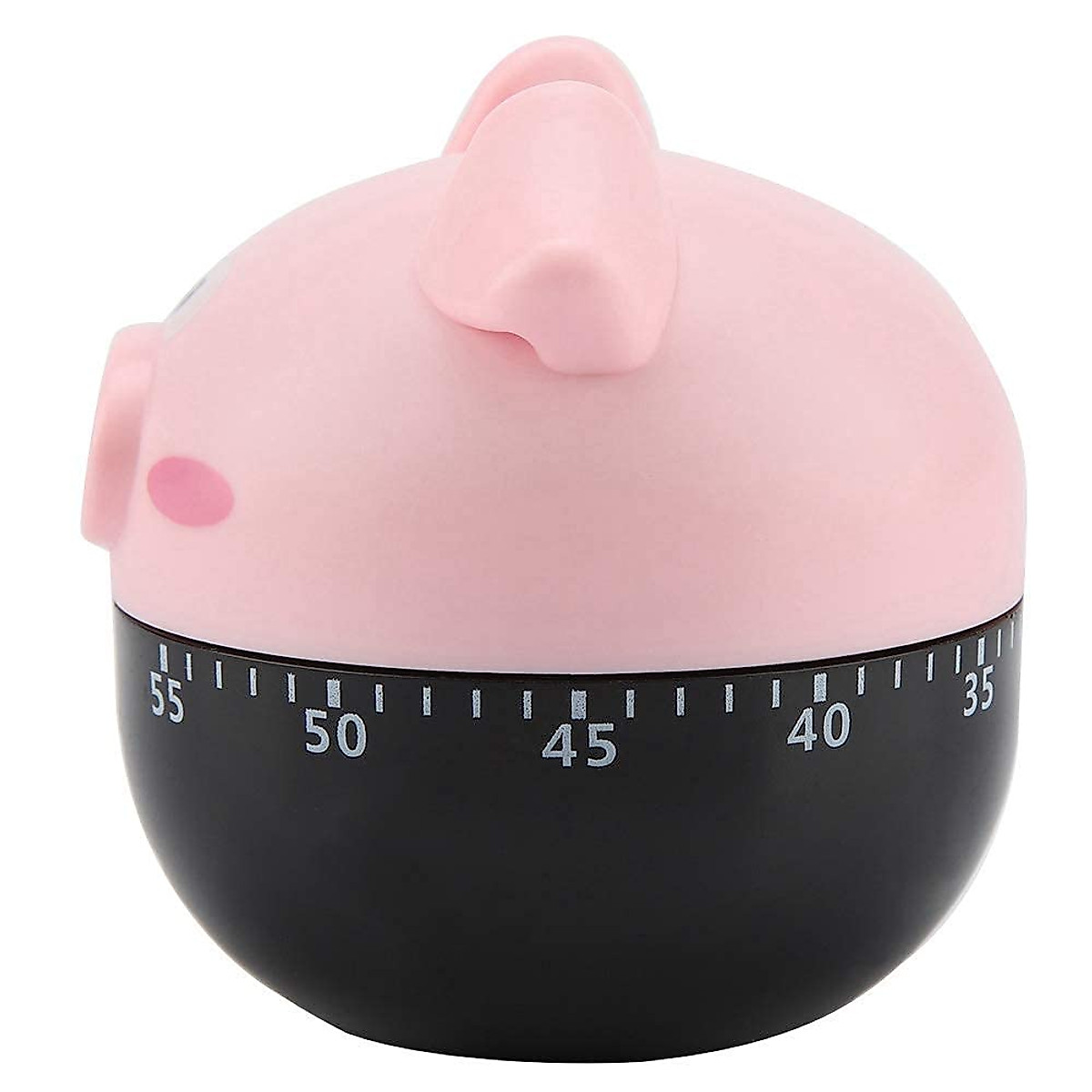 Cute Cartoon Pig Kitchen Timer,Mechanical Timers Counters,for Cooking Timing Tool Alarm Clock,Portable Alarm Clock Kitchen Cooking Tool(Pink)