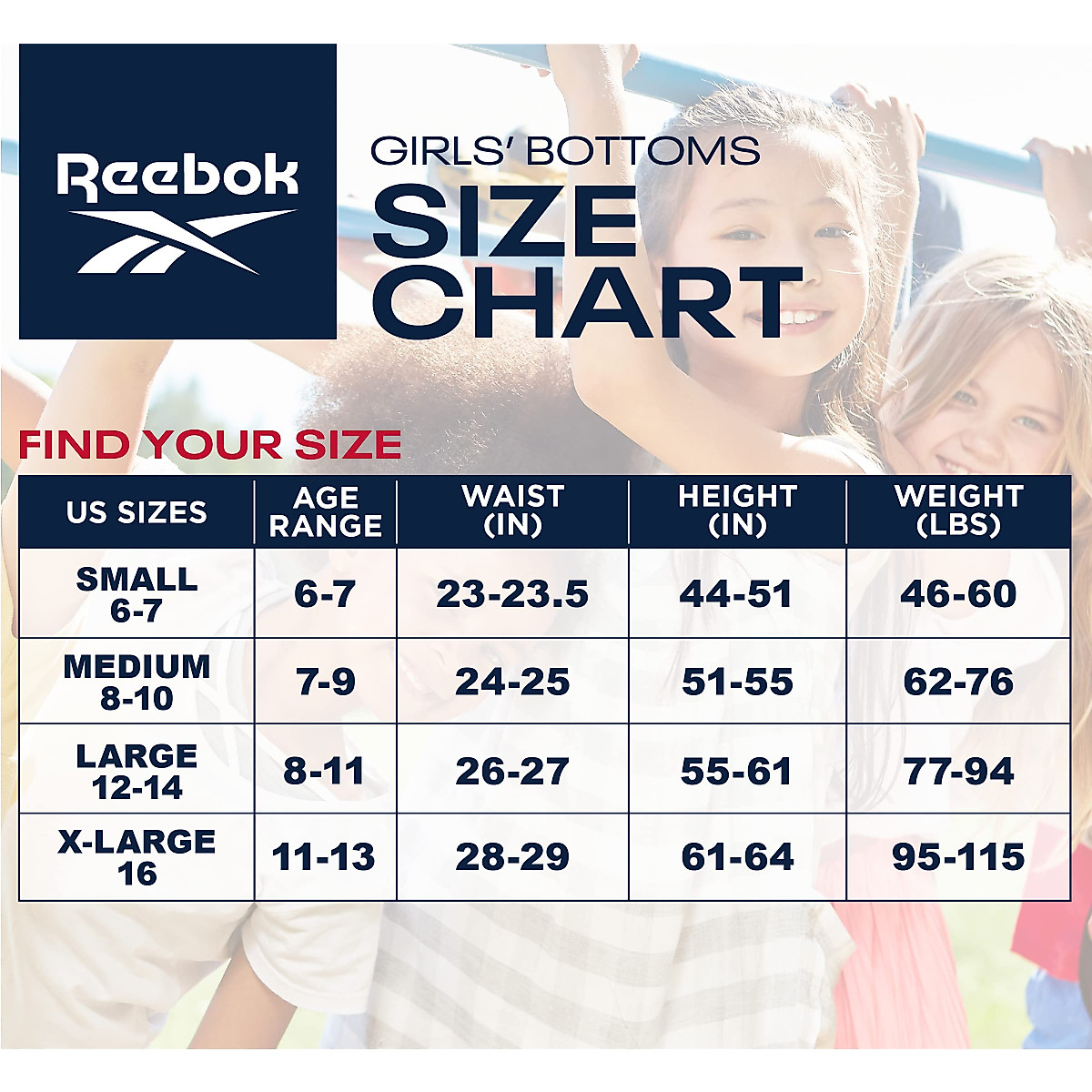 Reebok Girls' Boyshorts Underwear - 4 Pack Soft Seamless Long Leg Boy Shorts - Playground Shorts for Girls (6-16), Size 8-10, Black With Tipping Waistband