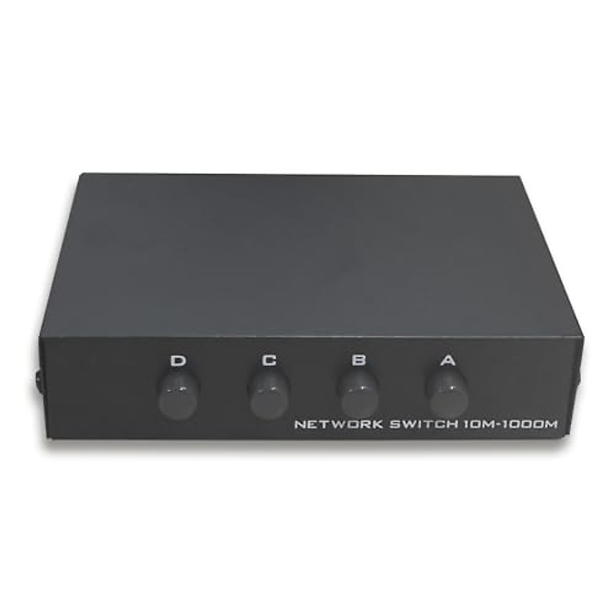 Toptekits 4 Port Way 8P8C RJ45 Network Ethernet Manual ABCD Sharing Switch Box,4 Ports Network Switch Splitter Selector Hub 4-in 1-Out or 1-in 4-Out