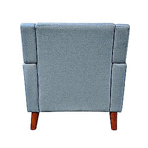 Christopher Knight Home Evelyn Mid Century Modern Fabric Arm Chair and Loveseat Set, Blue