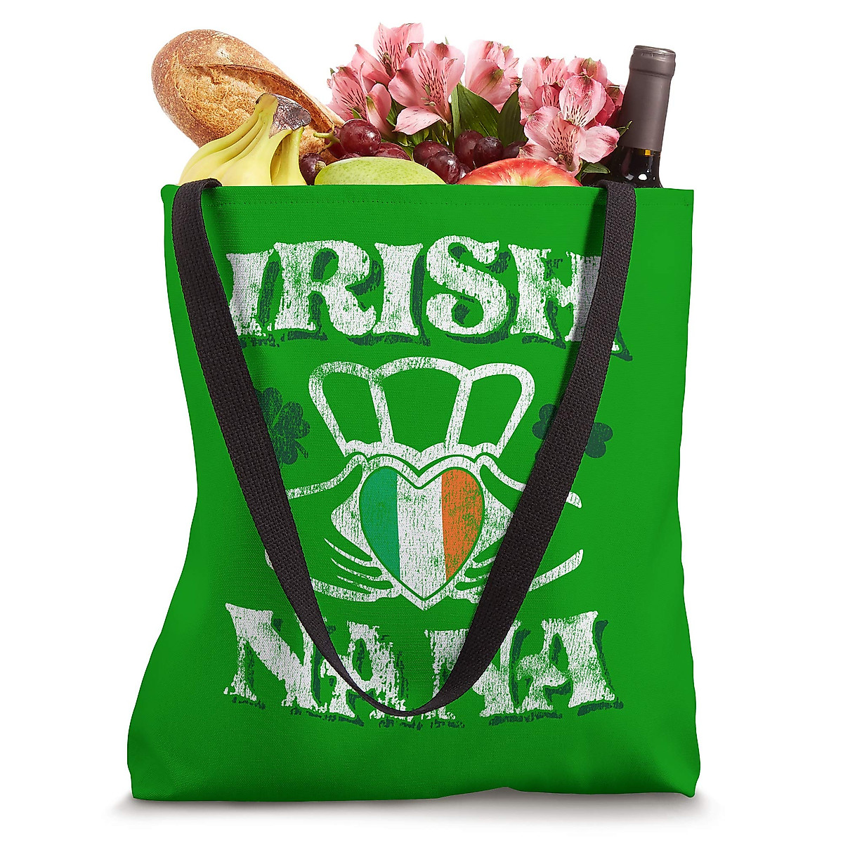 Irish Nana Claddagh Ring St. Patricks Day Tote Bag