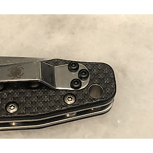 Black Stainless Torx Screws For Spyderco Smock Knife Pocket Clip - 3pcs