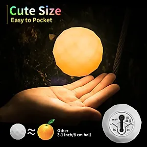 TOULKUR Led Floating Pool Lights, Rechargeable & Rusable , 3.1-inch Pool Ball Lights RGB Colors with RF Remote, IP68 Waterproof Orb Light, Led Ball Lights for Swimming Pool Garden Party (4pack)