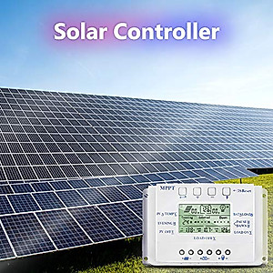 Fuhuihe Solar Charge Controller 10A MPPT T10A 12V 24V for Max 48V Input with Load Dual Timer Control Solar Regulator for Street LightingCompatible MPPT + PWM Charging Mode