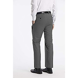 Calvin Klein Men's Modern Fit Dress Pant, Medium Grey, 32W x 30L