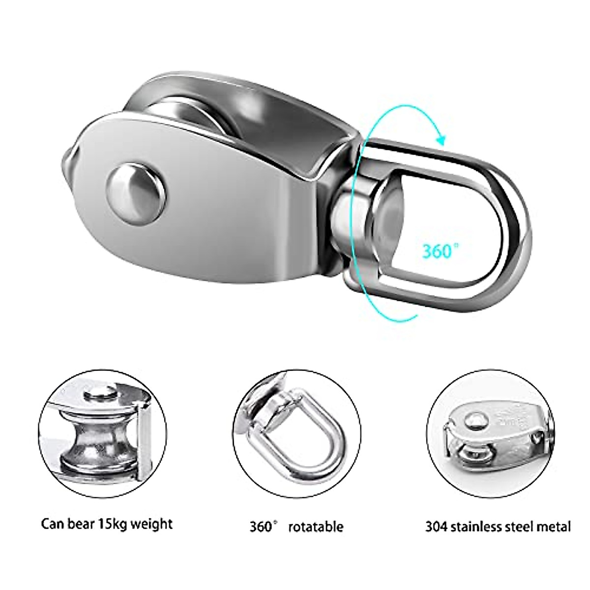 FUQUN Treehouse Accessories for Kids,Pulley with Bucket Cable, Kids Playhouse Accessories, Pulleys for Kids, Pirate Ship Accessories Outdoor, Playhouse Game Accessories, Bucket for Treehouse (Blue)