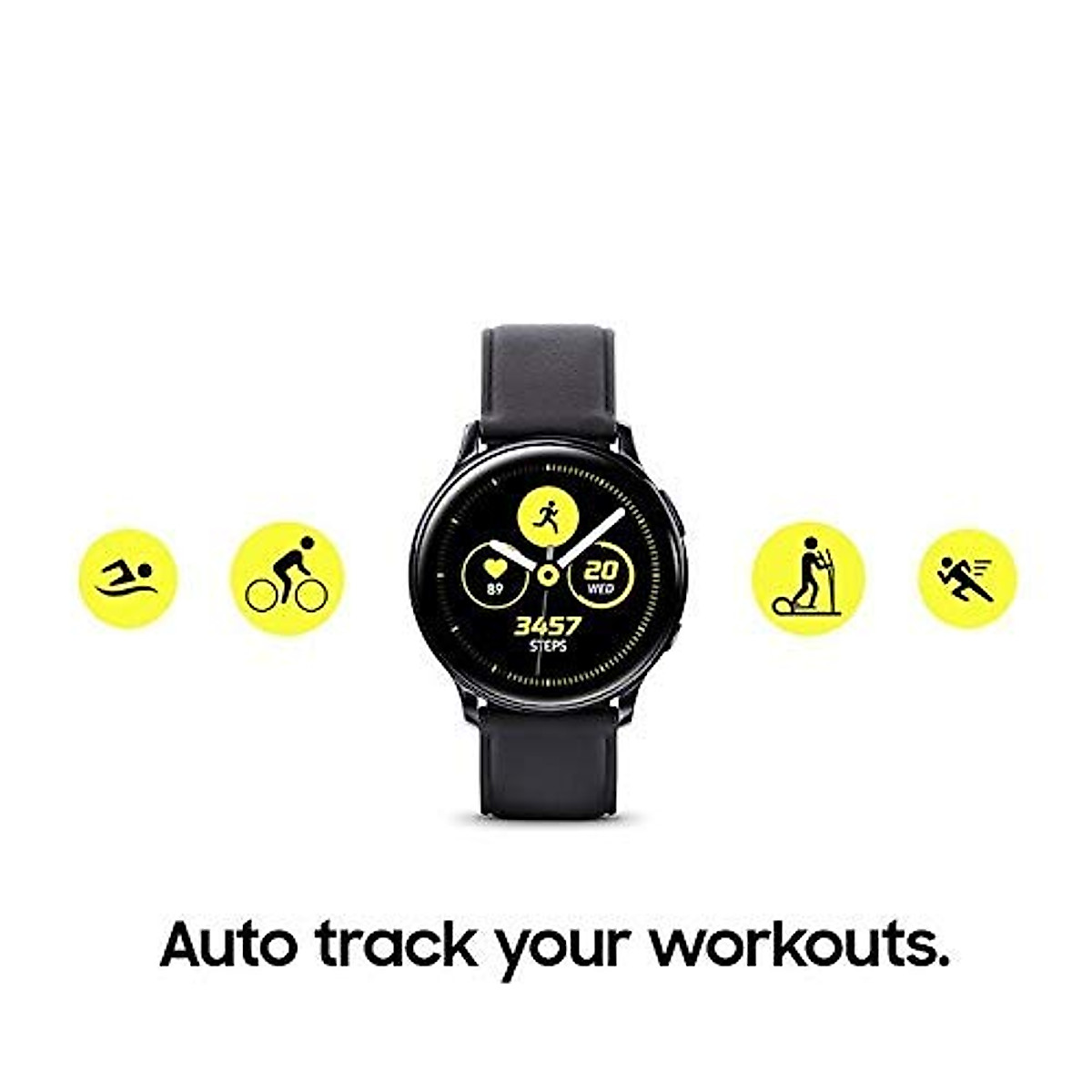 SAMSUNG Galaxy Watch Active 2 (40mm, GPS, Bluetooth, Unlocked LTE) Smart Watch with Advanced Health monitoring, Fitness Tracking , and Long lasting Battery, Aqua Black - (US Version)