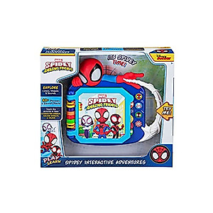eKids Spidey and His Amazing Friends Book, Toddler Toys with Built-in Preschool Learning Games, Educational Toys for Fans of Spiderman Toys and Gifts
