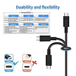 130W USB-C AC Adapter Laptop Charger Fit for Dell XPS 15 9500 9510 9575 2-in-1 17 9700 9710 Latitude 7210 7310 7410 9410 9510 Precision 5750 3560 3551 Also Work Lenovo Asus ACER HP Computer