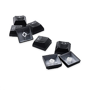 WEILIN Texture Tactility Backlit Keycaps Replacement for Cherry 2.0/5.0/6.0/9.0 Gaming Keyboards (Black)