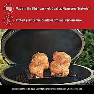 High-Que Gold Standard Nomex and Kevlar Gasket, Replacement for Primo Oval Junior 200 and Primo Oval Large 300 Grill High-Heat 12' Gasket Seal, 2-Year Warranty, Made in USA