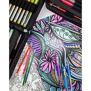 ColorIt 48 Gel Pen Ink Refills for Glitter, Metallic, and Neon - Color Coded for Easy Replacement (Gel)