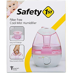 Safety 1st Filter Free Cool Mist Humidifier, Pink, Pink