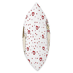 Cute Sloth Riding Llama Valentine's Day Gifts Sloth Riding Llama Lover Alpaca Valentines Day Throw Pillow, 18x18, Multicolor