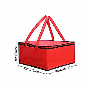 Insulated Food Delivery Bag Meal Grocery Tote Insulation Bag for Hot and Cold Food Large Capacity Reusable Warming Bag