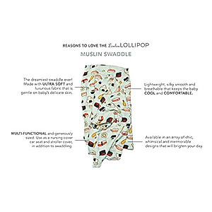 Loulou Lollipop Soft Baby Swaddle Blanket Muslin Wrap Receiving Blanket for Newborn to Toddler Girl and Boy, Large 47” by 47” - Taco…