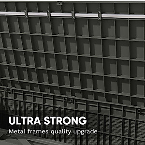 Patiowell 31 Gallon Deck Box, Waterproof Resin Outdoor Storage Box for Patio Furniture, Pool Accessories, Toys, Garden Tools and Sports Equipment, Lockable, Brown