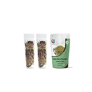 YOGI’S GIFT – Celebrating health Multi Pack | Herbal Hair Oil Mix - 2 Pack + Aloe Vera Powder for bundle