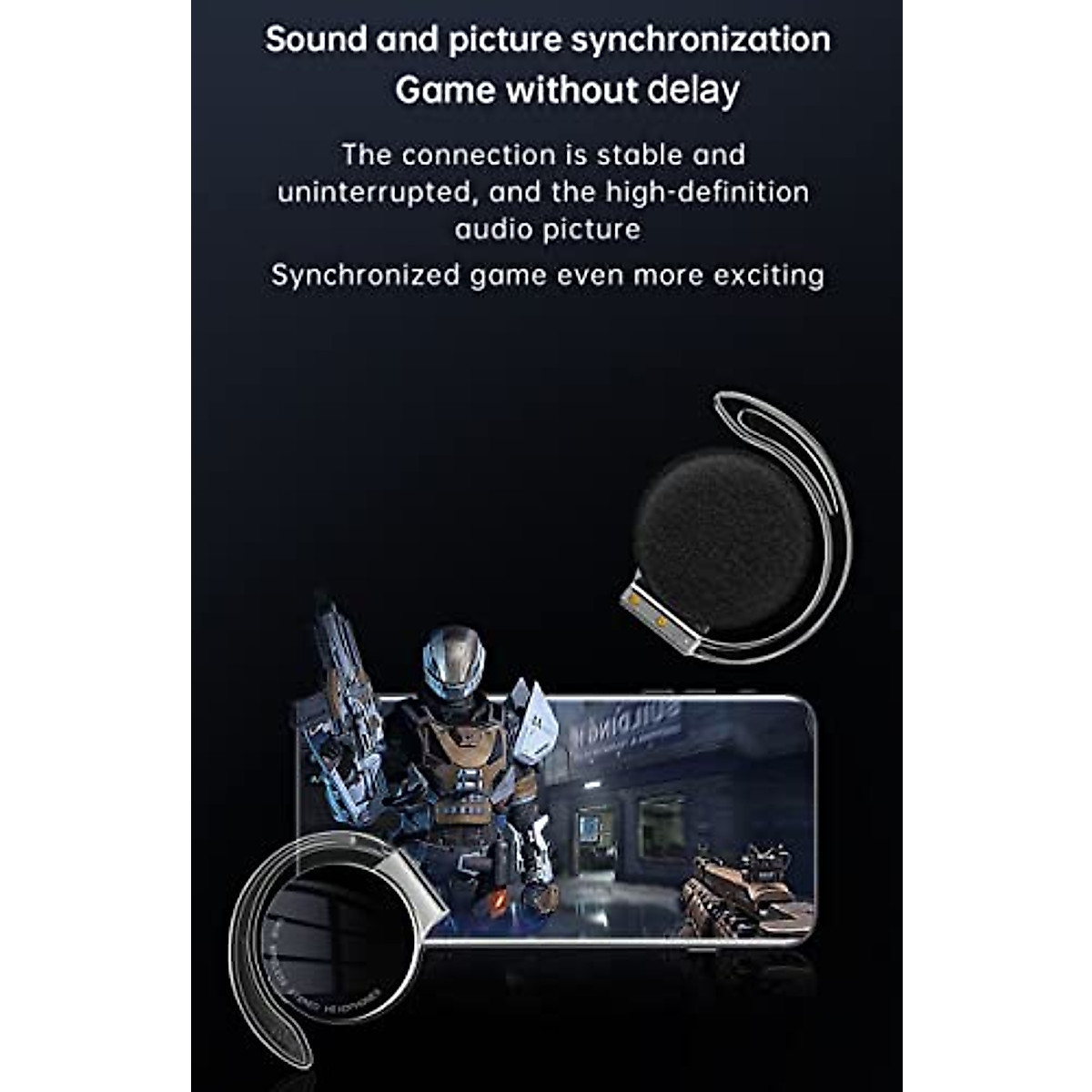 True Wireless Earbuds, Over-Ear Bluetooth 5.2 Earphones with Microphones,Deep Bass, IPX5 Waterproof HiFi Stereo Headsets Sport Ear Hook LED Display Wireless Ear Buds for Gym,Running,Workout (White)