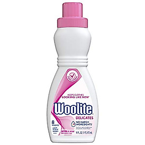 Woolite Delicates Hypoallergenic Liquid Laundry Detergent, 8 Loads, 16oz, Hand & Machine Wash