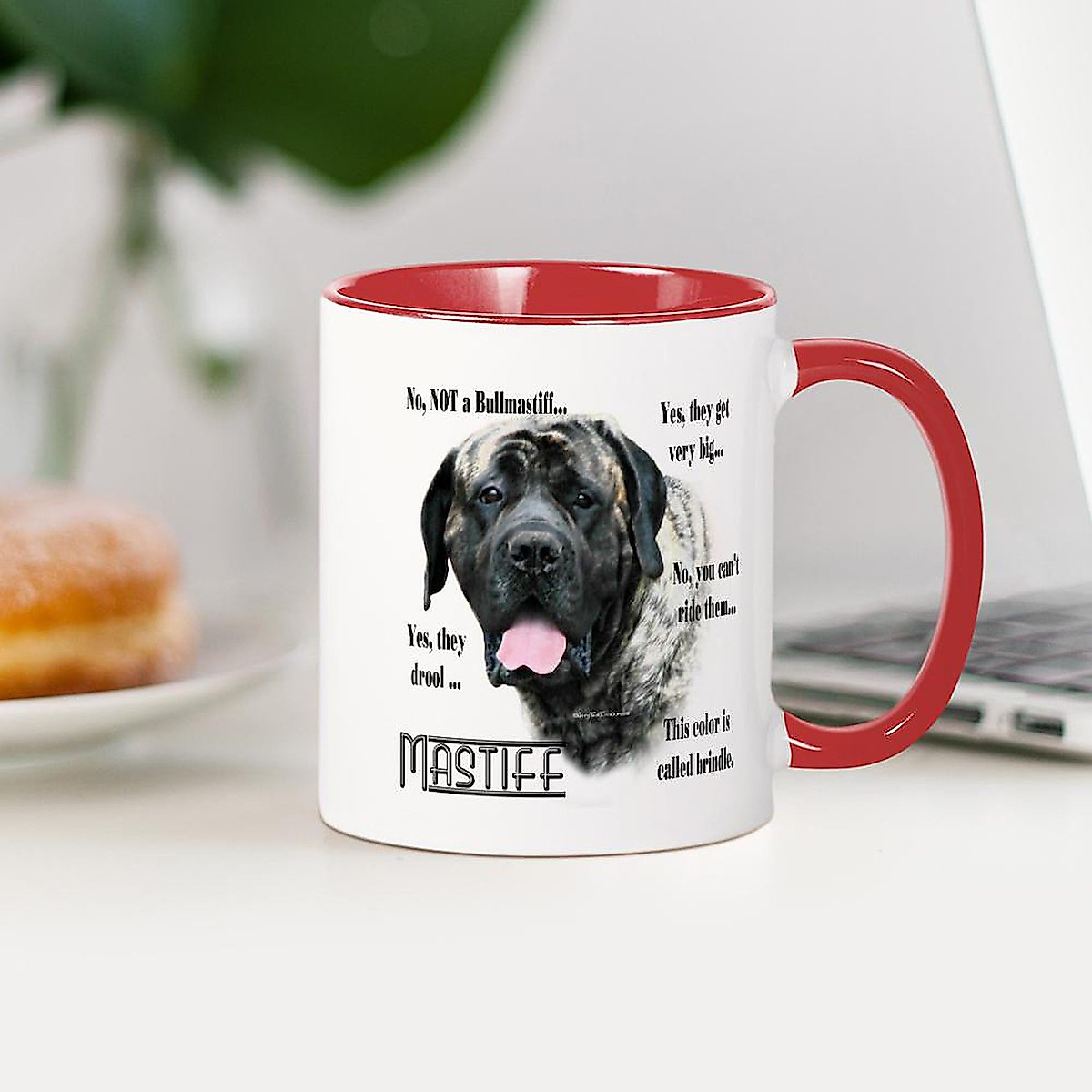 CafePress Mastiff(Brindle) FAQ Mug Ceramic Coffee Mug, Tea Cup 11 oz