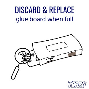 TERRO T3220 Refillable Spider & Insect Trap Attracts Pests with Hydro-tech Lure – Includes 2 Traps & 8 Glue Boards , Brown