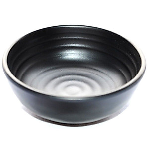 Lucky Star Melamine Round Snack Sauce Dipping Dishes Bowls Cups, 3-7/8" (4 oz), Black (10)