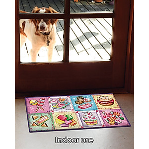 Toland Home Garden 800298 Granny's Goodies Bake Door Mat 18x30 Inch Sweets Outdoor Doormat for Entryway Indoor Entrance
