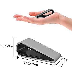 MoKo Universal Laptop/Computer Keyboard Stands,[4 Pack] Anti-Slip Silicone Tilting Wedge Riser Stable Kickstand,Ultra Compact Ventilated Tablet Stand Portable Elevation Feet for Notebook Keyboard-Gray