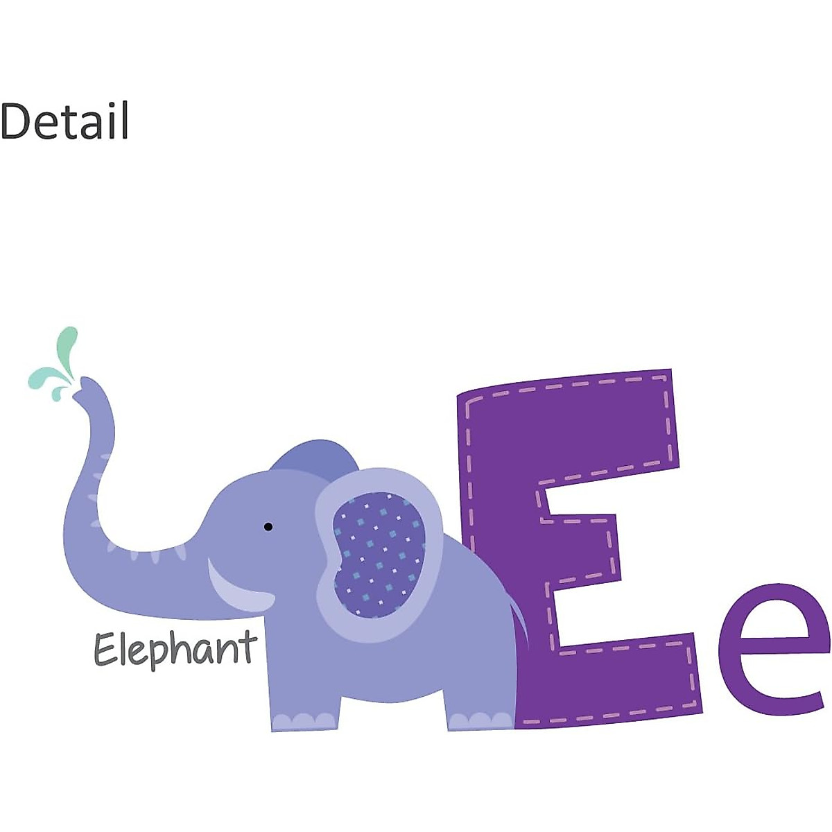 DECOWALL DS-8002 Animal Alphabet Kids Wall Stickers Wall Decals Peel and Stick Removable Wall Stickers for Kids Nursery Bedroom Living Room (Small) Decor