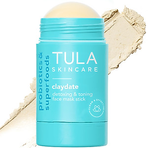 TULA Skincare Claycation - Detoxing & Toning Face Mask Stick, Tightening, Detoxing & Toning, Draws Out Dirt & Oil, Contains Mediterranean Clay, Apple Cider Vinegar, & Witch Hazel, 1.23 oz.
