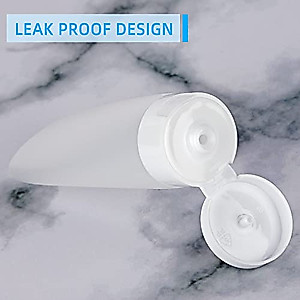 TSA Approved Travel Bottles Set for Toiletries Travel Size Containers Kit 4 Pack Portable Leak Proof Refillable Squeeze Cosmetic Airplane Essential Shampoo Hair Conditioner Body Lotion Bath Shower Gel