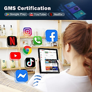 Android Tablet 10 inch Google Tablets, 3GB RAM 64GB ROM 512GB Expand, Android 12 Tablet with Stand Dual Camera, WiFi Tablet 10" IPS HD Touch Screen, Long Battery Life