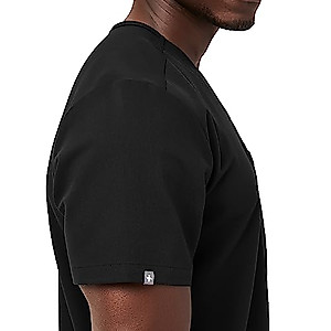FIGS Leon Three-Pocket Scrub Top for Men - Black, L