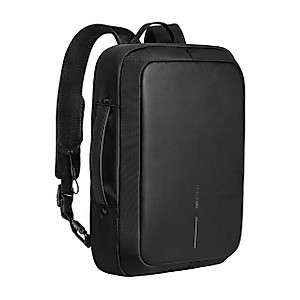 XDDesign P705.571 Bobby Bizz Anti Theft Compact Travel Laptop Backpack and Briefcase with USB Port, Integrated Lock, and Hidden Compartments, Black