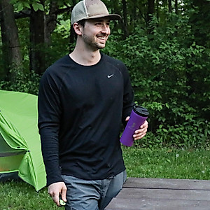 Aquapelli Vacuum Insulated Travel Coffee Mug, 16 ounces, Grape Purple