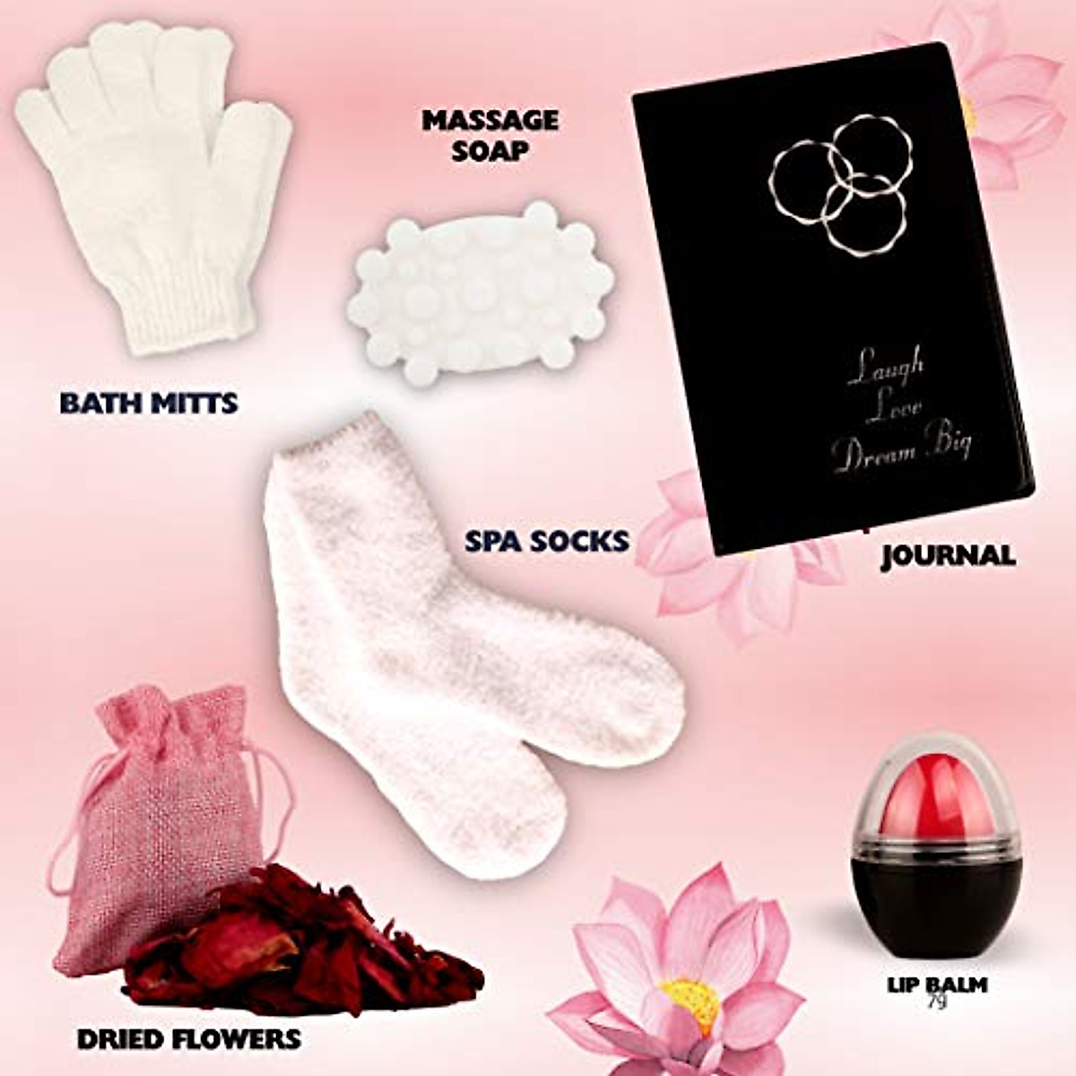 Luxury Spa Gift Basket for Women, Men Couples & Teens! Pampering Spa Bath Gift Set with Journal, Slippers, Socks etc for a Lavish Home Spa Experience!