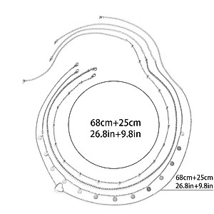 Jerany Silver Layered Sequins Waist Chain Dress Belly Body Chain Body Jewelry Belt Nightclub for Women 4PCS (3-3361-Silver)