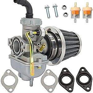 PZ20 Carburetor with Air Filter/Fuel Filter for Chinese Quad 4 Stroke ATV 4 Wheeler Go Kart Dirt Bike - Kazuma Baja Honda TaoTao 50cc 70cc 90cc 110cc 125cc ATV