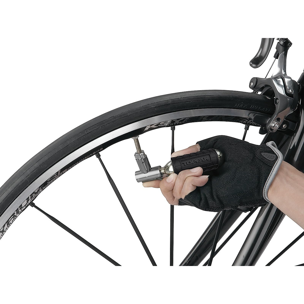 Topeak Air Booster CO2 Bike Tire Inflator Head CO2 Cartridge & Protective Sleeve