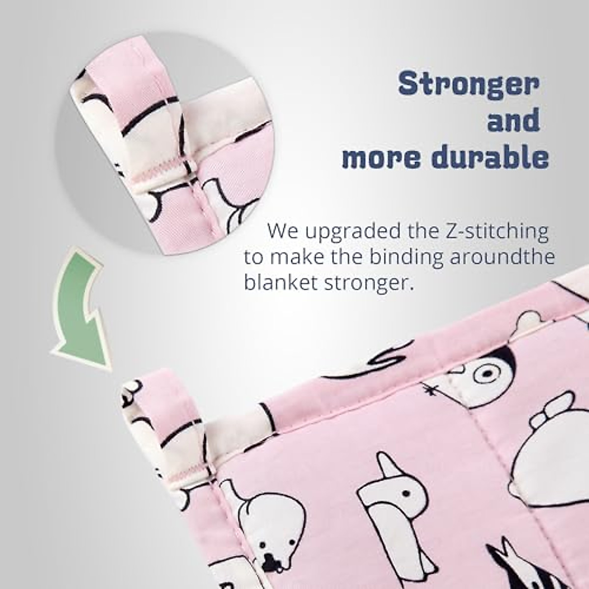Aimon Weighted Blanket Kids, Kids Weighted Blanket 3 lbs, Breathable, Pink Weighted Blanket, Small Size, with Glass Beads (20"*30", 3Lbs)