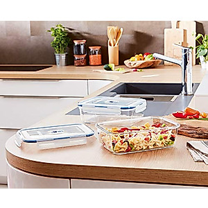 Luminarc Pure Box Active Food Storage Set, 10 Piece, Clear