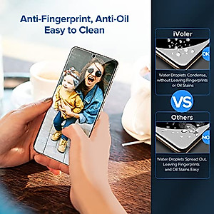 ivoler [3+1 Pack Screen Protector [3 Pack] for Samsung Galaxy S23 Plus/ S23+ 5G 6.6" 2023, with [1 Pack] Camera Lens Protector Tempered Glass with [Alignment Frame] Ultra HD Clear Anti-Scratch