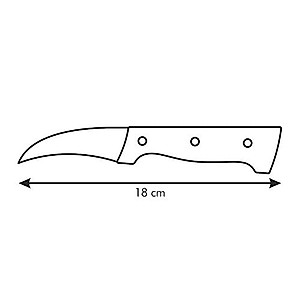Tescoma Curved Knife cm 7 Home Profi, Assorted, 23.9 x 6.4 x 1.7 cm