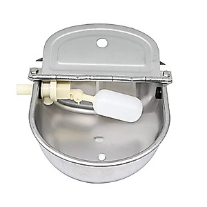 MODUODUO Automatic Waterer Horse Dog Water Bowl Kit Cattle Trough Livestock Pet Auto Watering Dispenser with Drainage Hole