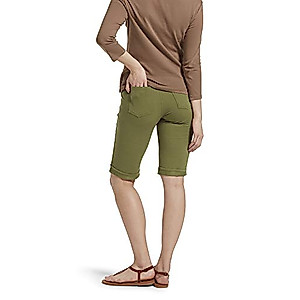 No Nonsense Women's Denim Cuffed Boyfriend Short, Fatigue, Extra Large