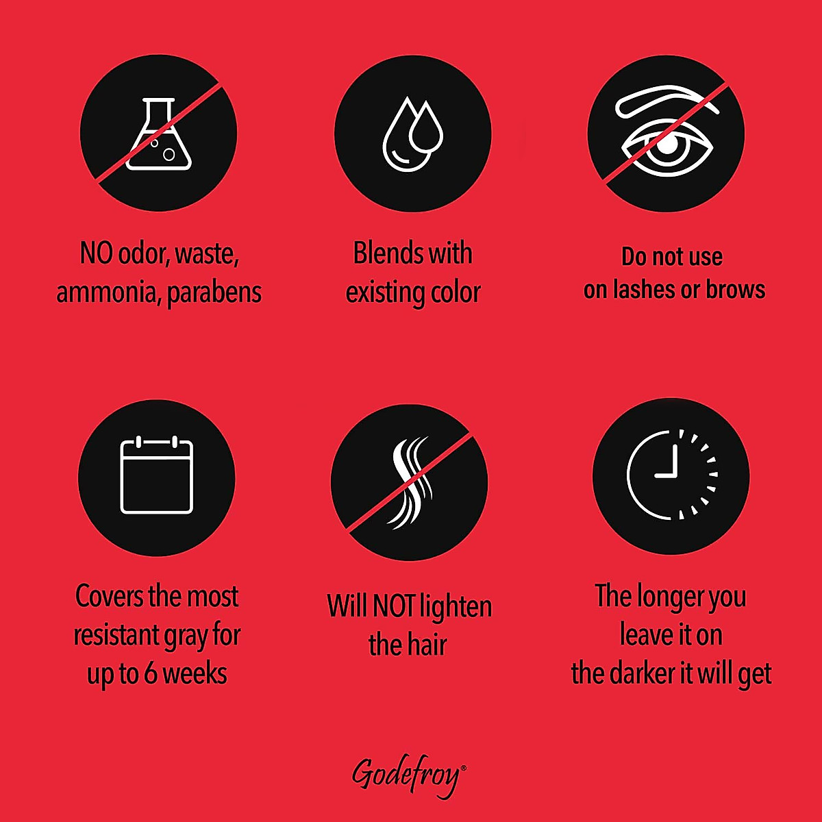 Godefroy Hair Color Tint Kit, Medium Brown, 20 Applications