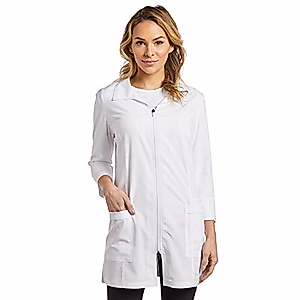 White Cross Fit Women's 2417 Lab Coat-White-Small