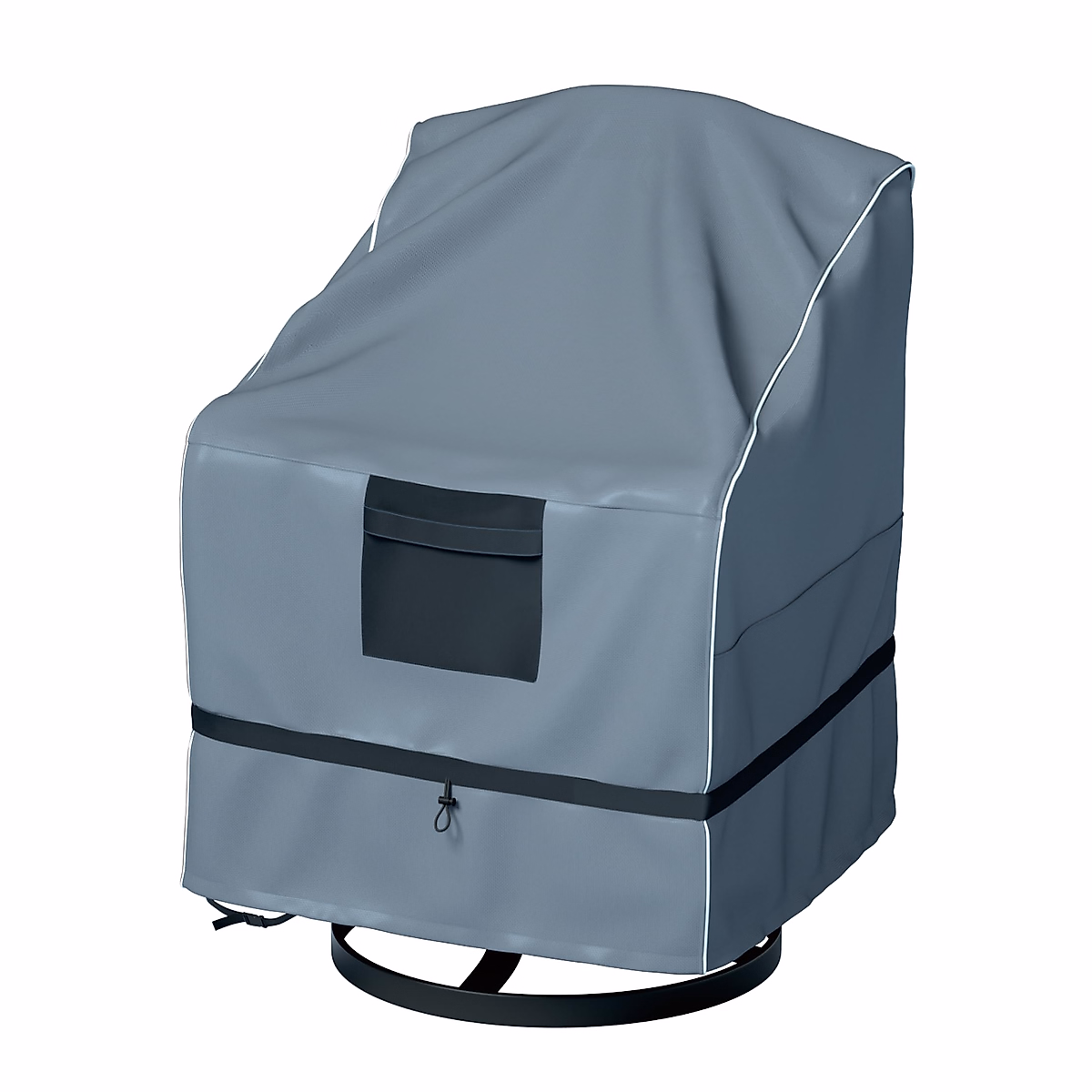 GimaiOurunOutdoor Swivel Lounge Chair Cover 1 Set, Waterproof Heavy Duty Outdoor Chair Cover, Outdoor Lawn Patio Furniture Rocking Chair Cover, (30 W x 35 D x 38.5 H inches), Gray